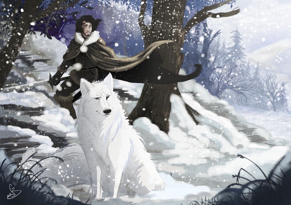 (Bro)Ship of the Month: Jon Snow and Ghost The Direwolf | Sub Cultured